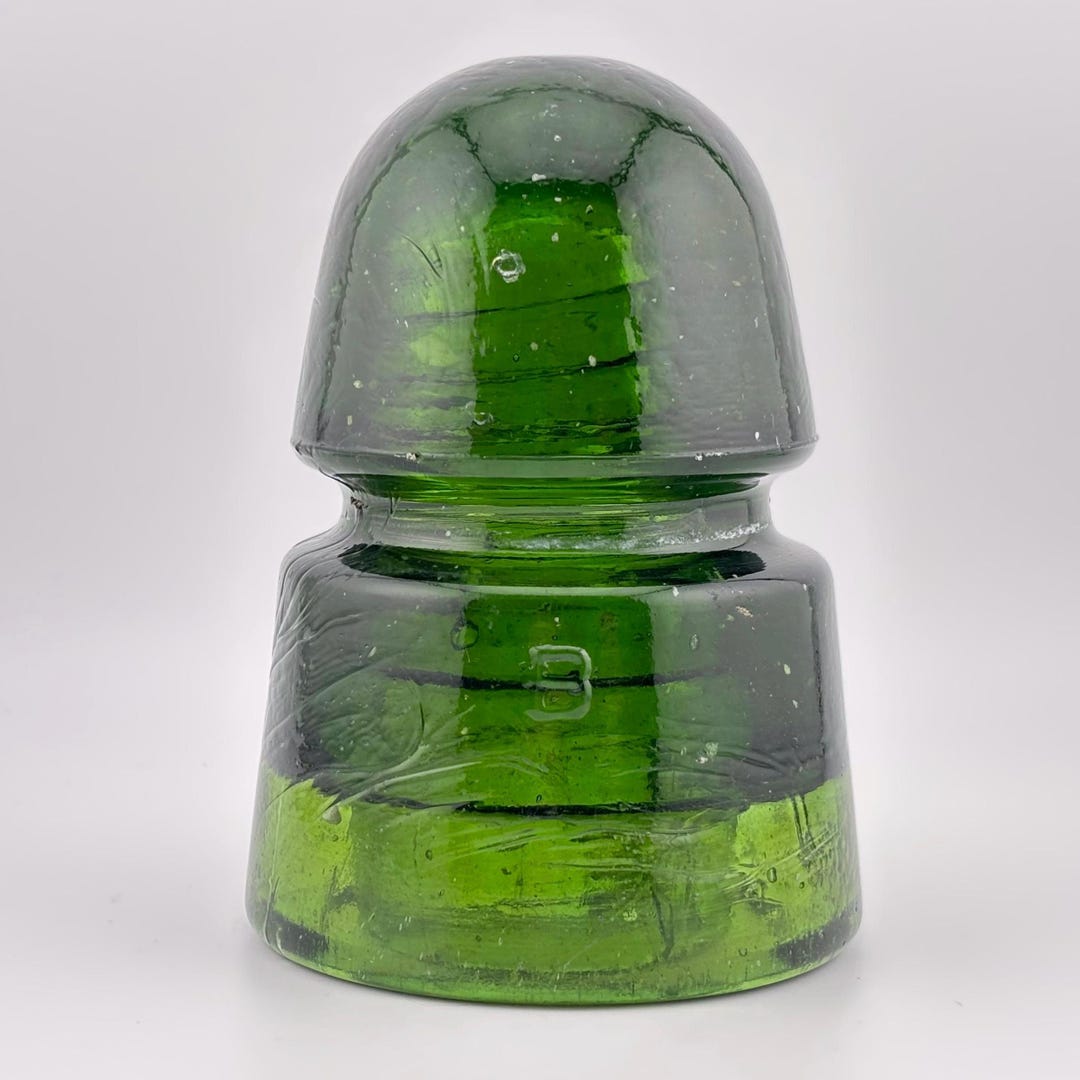 Scarce Green Antique Telegraph Insulator- CD145 Railway, Brookfield ...