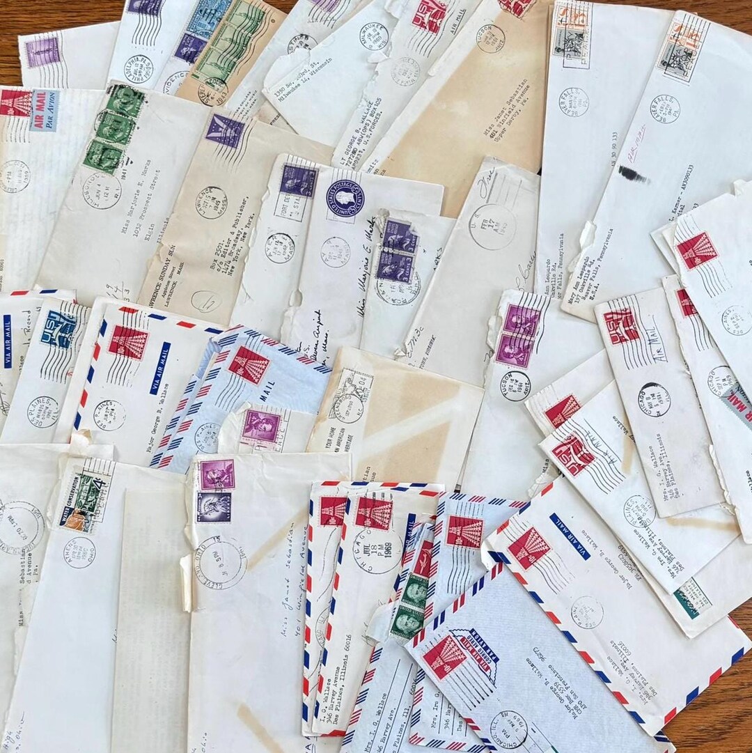 Vintage Typewritten Letters. Personal Handwritten/typed Documents ...