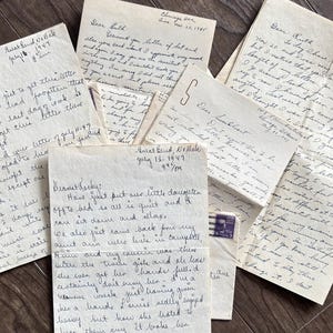 Vintage Letters 1940s Love/personal Handwritten/typed Documents-stamped ...