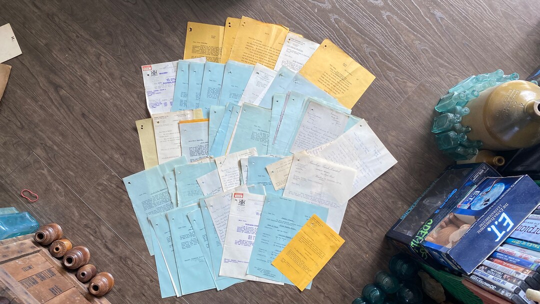 SETS Antique/vintage Documents 1940s/50s Typed/handwritten Letters ...