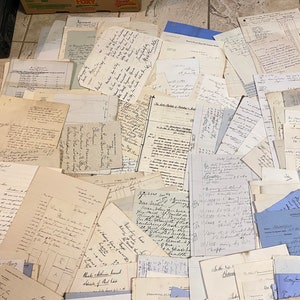 HANDWRITTEN) Antique/vintage Documents- (1860s-1940s) Letters ...
