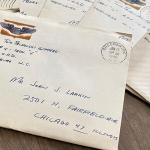 Ww2/post War Letters-personal Handwritten Documents. Stamped Envelopes ...