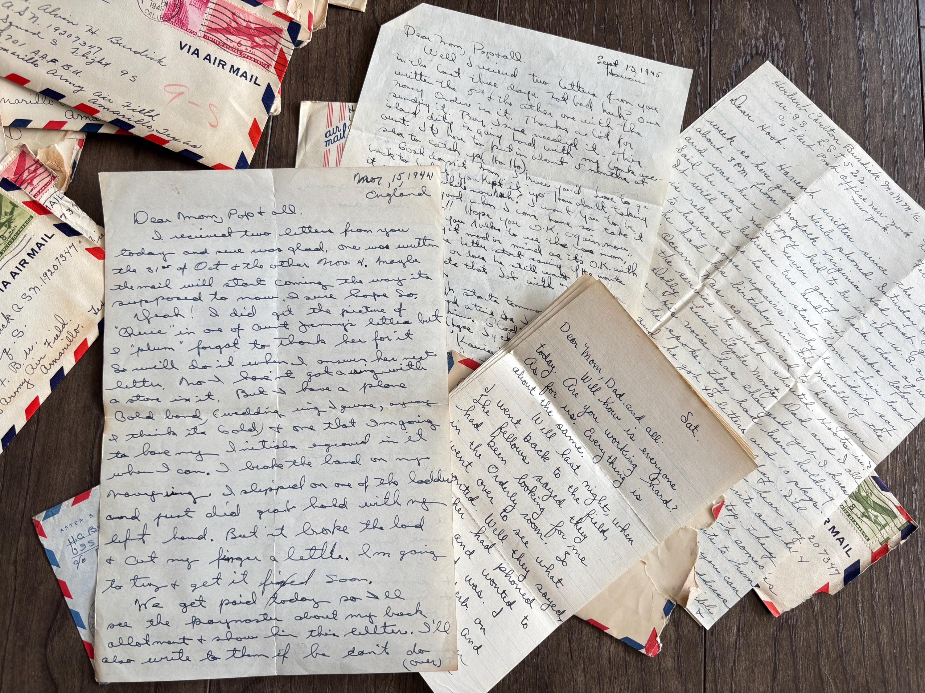 World War 2 Family Letters-1940s Antique/vintage Personal Handwritten ...