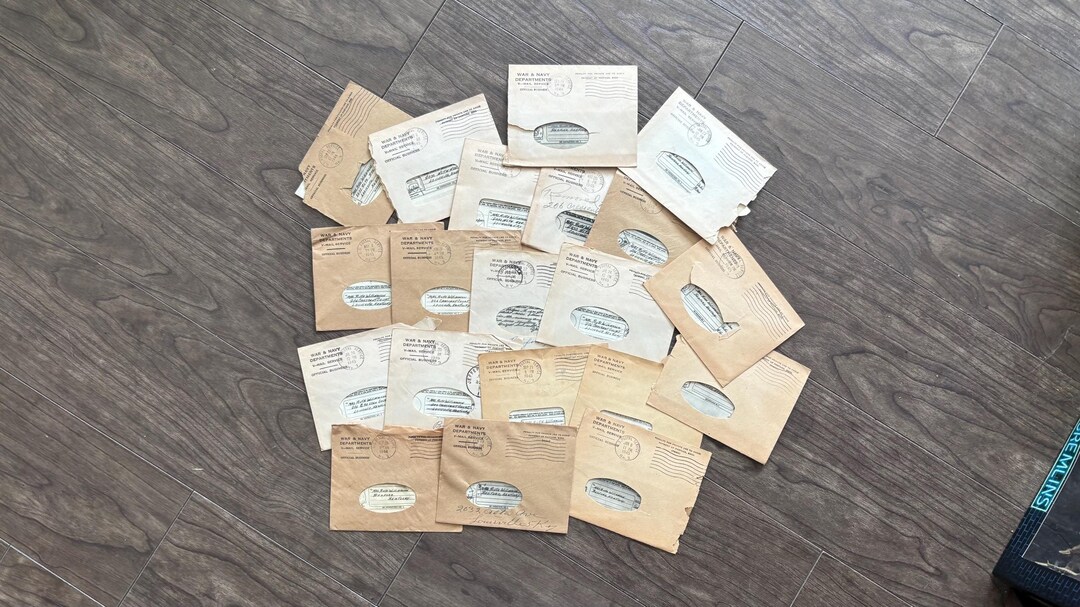 2) WW2 LOVE Letters-personal Documents. Stamped Envelopes. American ...