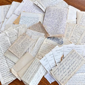 Loose Handwritten Letter Pages. Antique/vintage Personal Handwritten ...