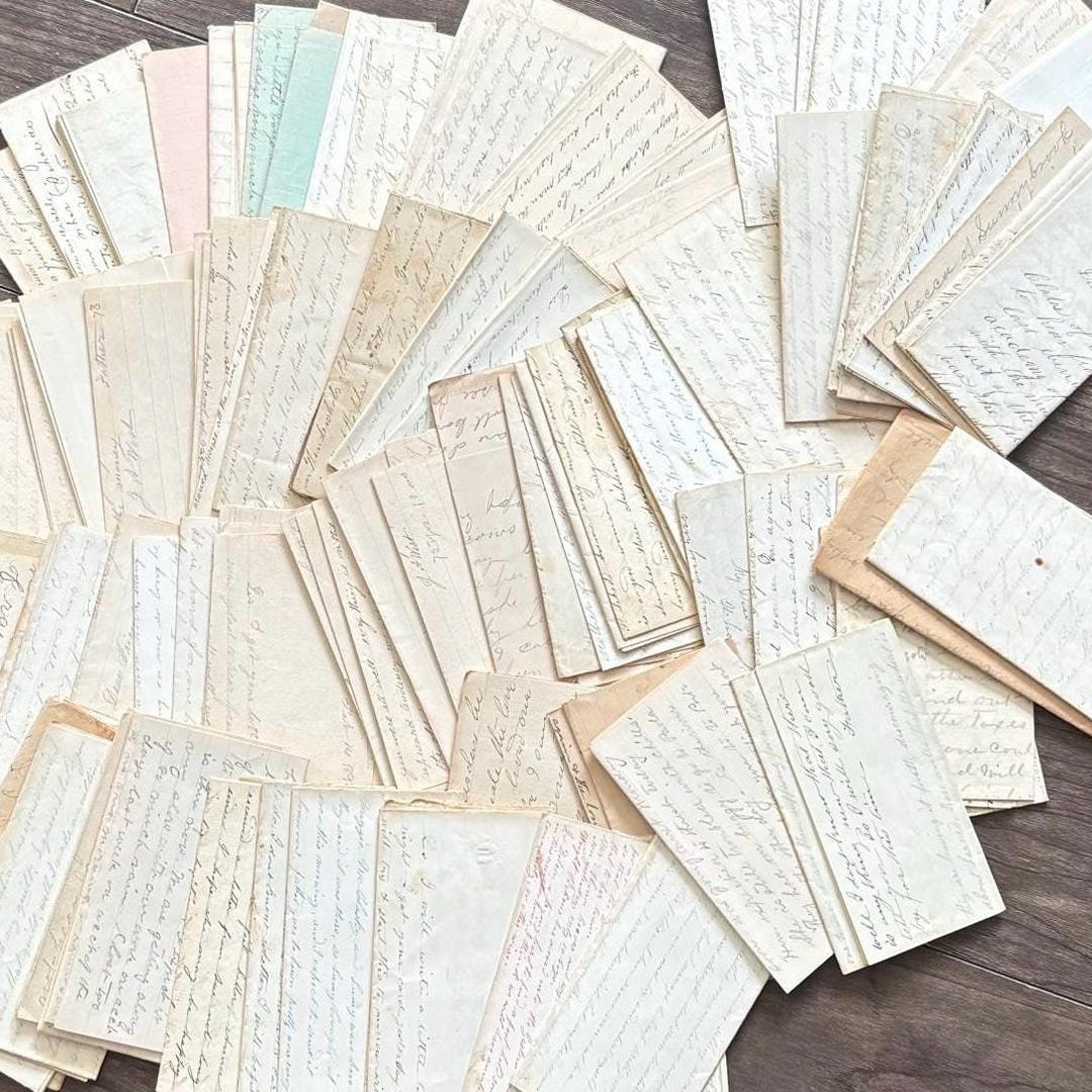 1800s Letters- (loose) Antique/vintage Personal Handwritten Documents ...