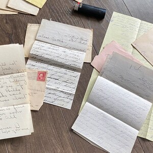 Vintage Letters 1900-1920s Personal Handwritten Documents. Stamped ...