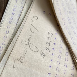 Vintage 1950s Cash Register Receipts. Prices for Bakery-produce, Ice ...