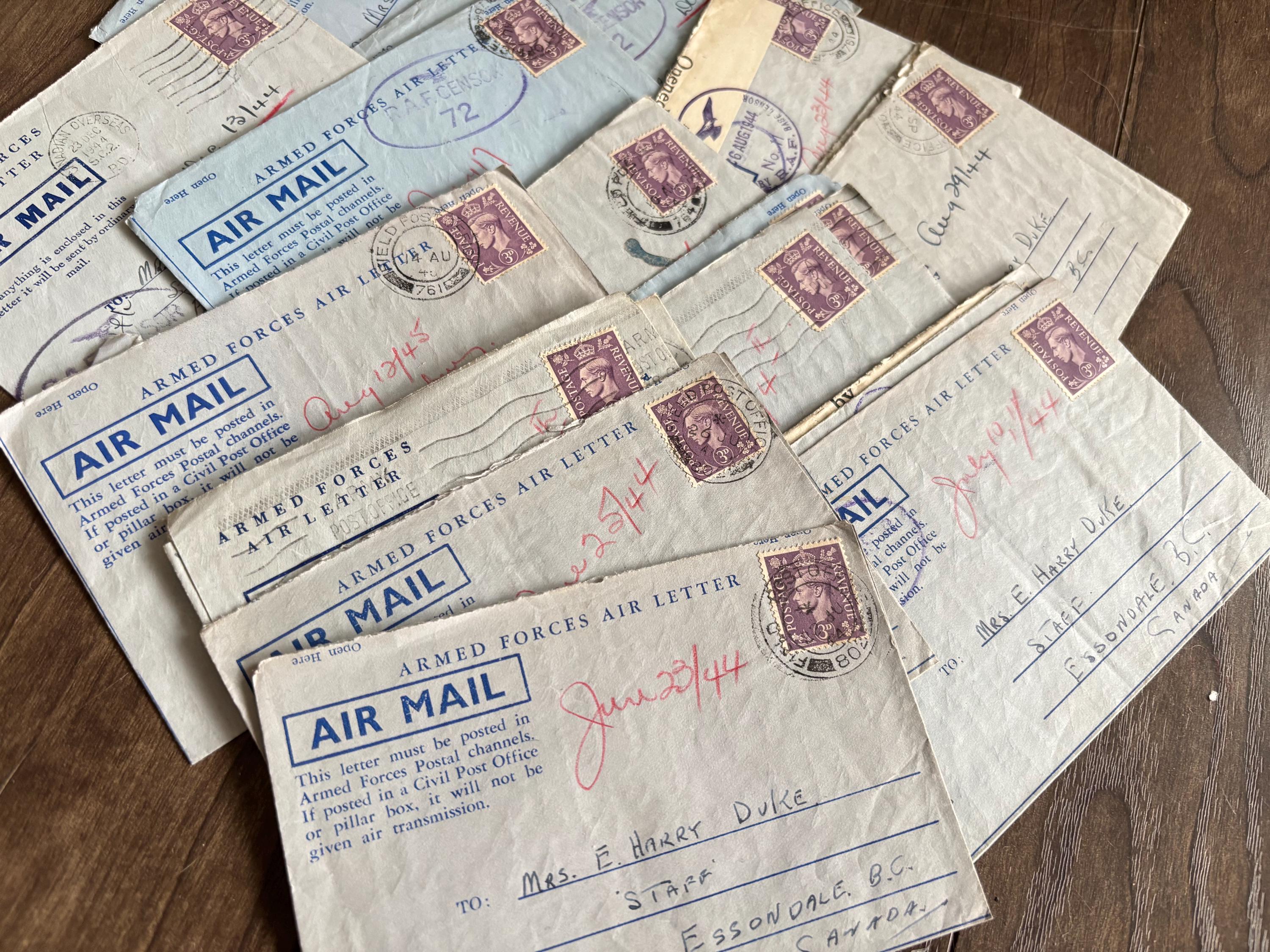 WW2 Letters + Buttons) -antique/ Vintage Sweethearts. Personal ...