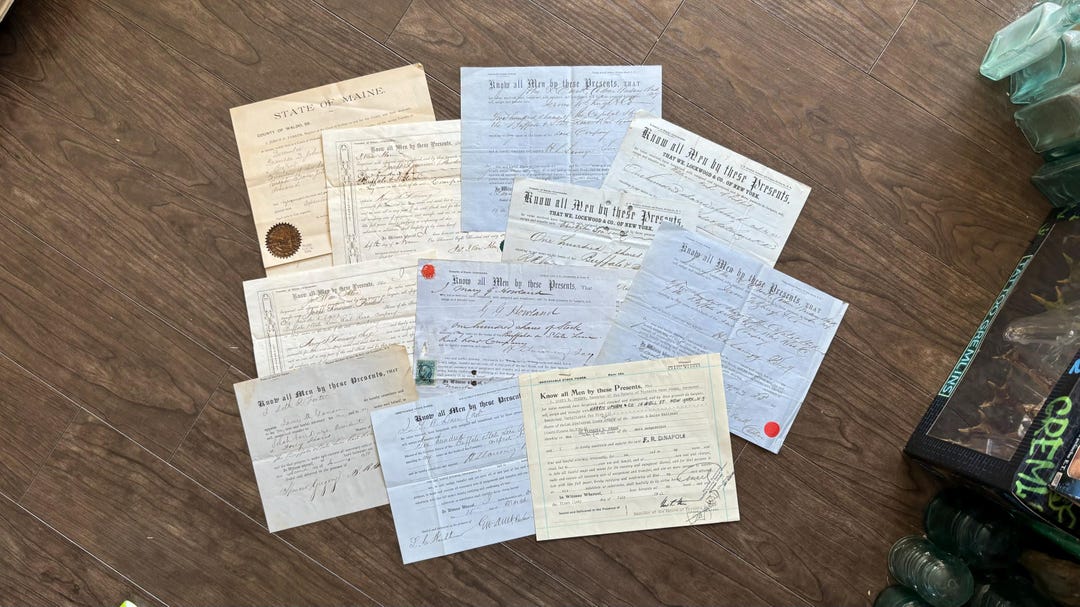 1) Antique Legal Document- Typed/handwritten. Fountain Pen Documents ...