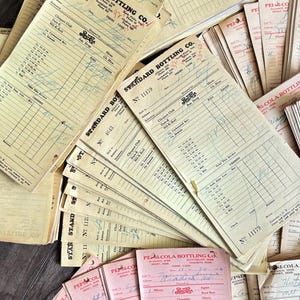 1940/50s Pepsi Cola Receipts. (4 Different) Ephemera Packs. Junk ...