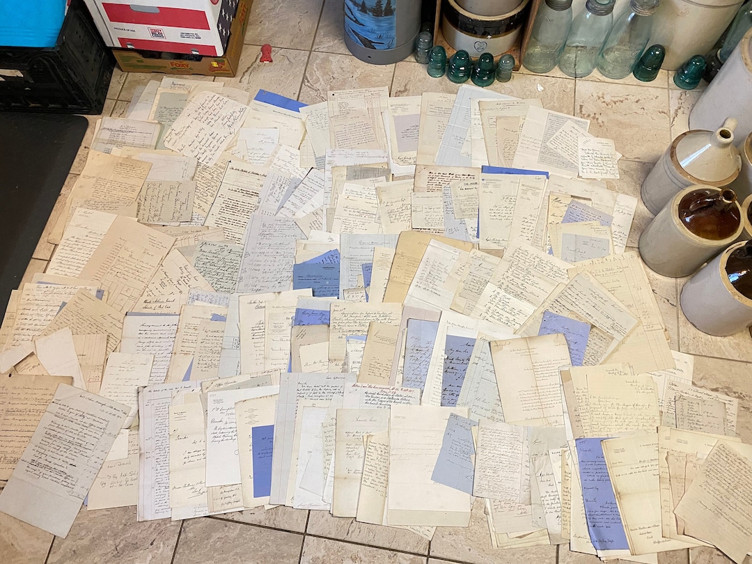 HANDWRITTEN) Antique/vintage Documents- (1860s-1940s) Letters ...