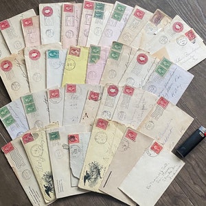 Vintage Letters 1900-1920s Personal Handwritten Documents. Stamped ...
