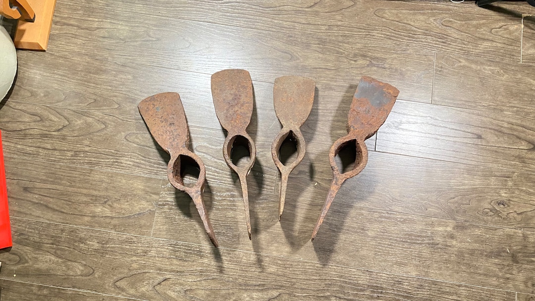 1 Antique Mattock Pickaxe Heads. Vintage Steel Cutting Tools. Logging ...