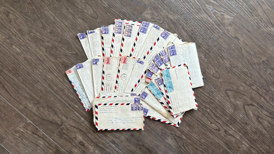 Vintage Letters 1950’s Sweetheart to Soldier. Antique Personal ...