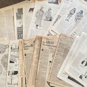 5 Vintage Magazine Pages: 1900s-60s Ephemera Lots - Etsy