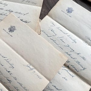 WW2 Love Letters and Handwritten Documents. Stamped Envelopes. American ...