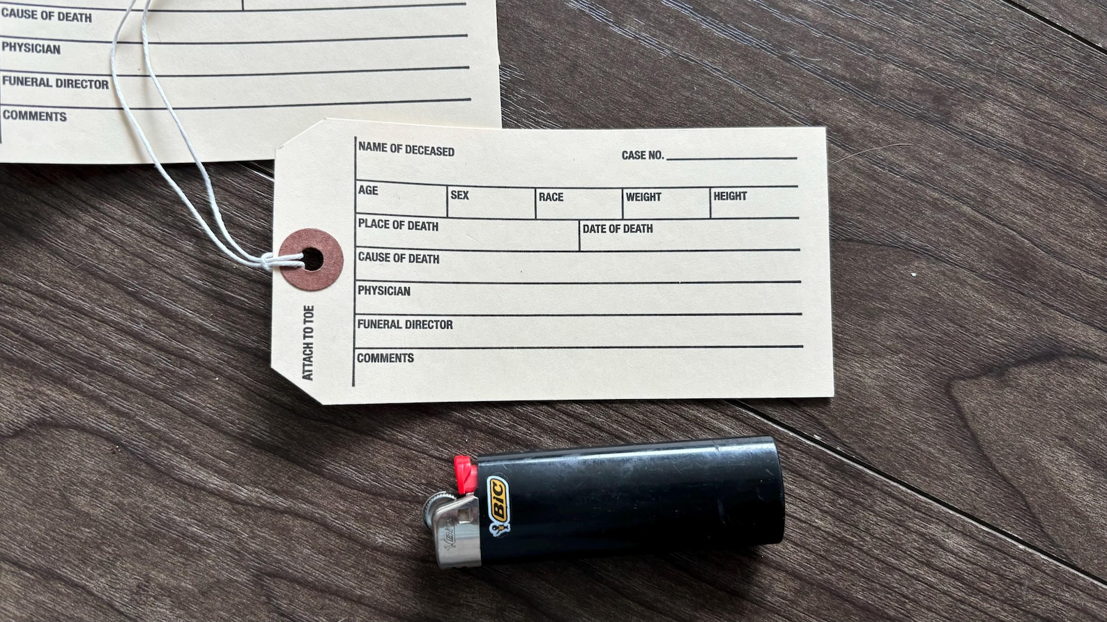 Unused Mortuary Toe Tags: Macabre Funeral Oddities, Crafts - Etsy