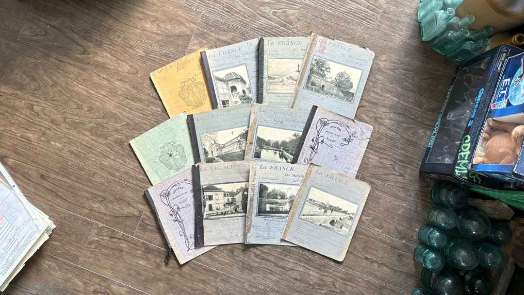 1 Antique FRENCH Notebook Covers Antique/vintage Personal Handwritten ...