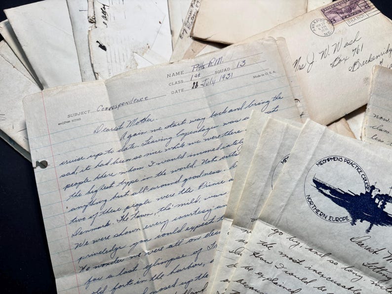 Naval Academy! 1920’s/30’s Letters to Mother. Antique/vintage ...