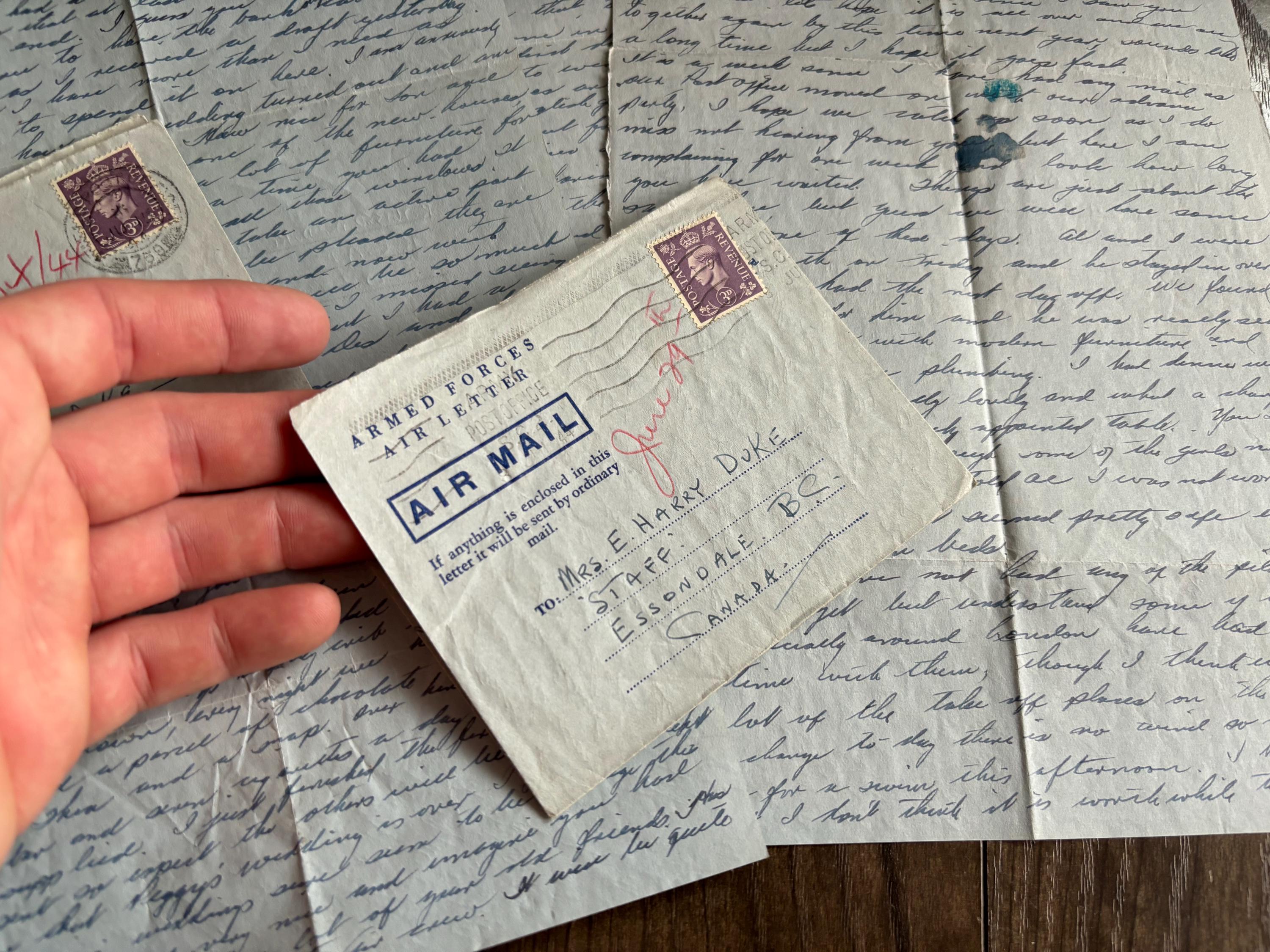 WW2 Letters + Buttons) -antique/ Vintage Sweethearts. Personal ...