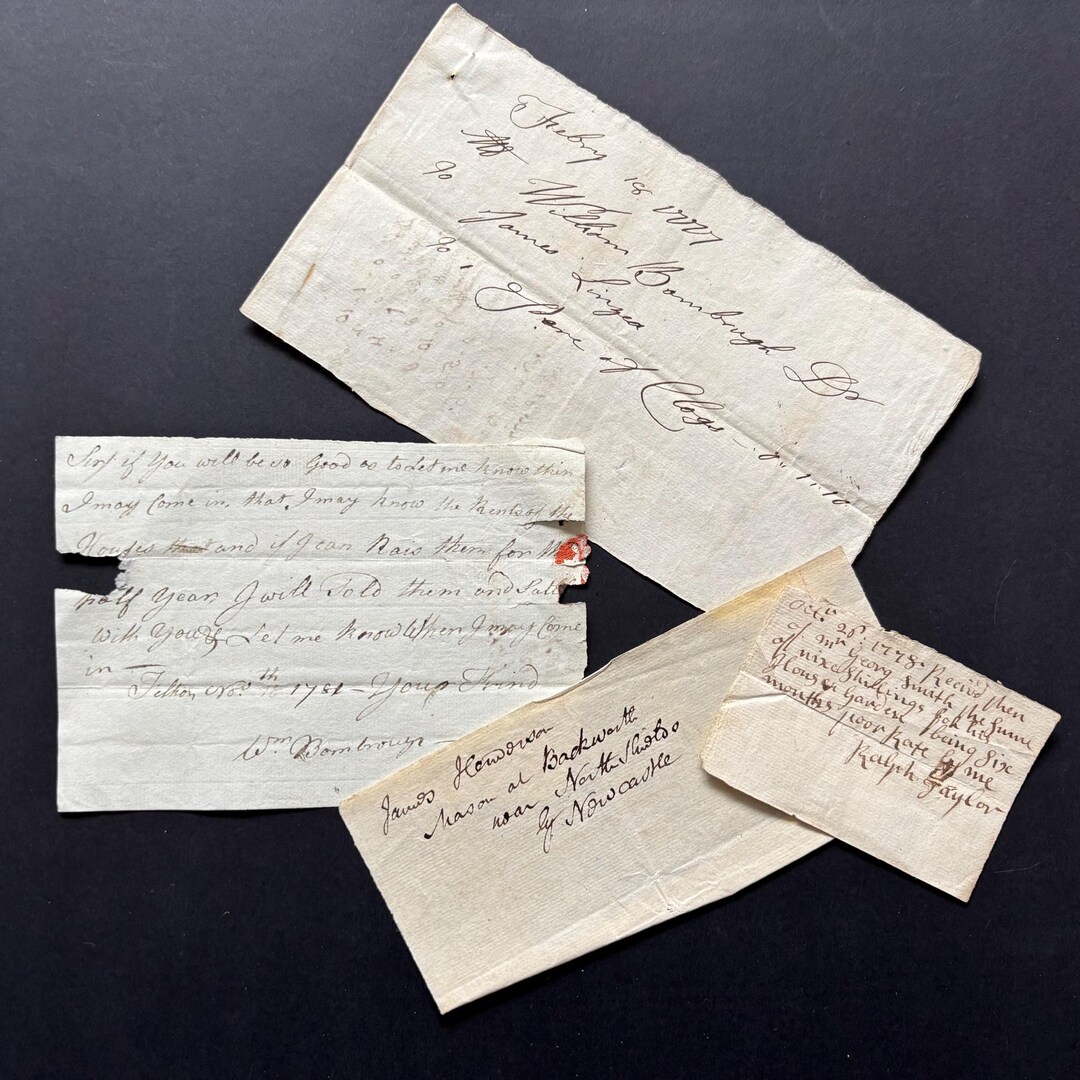 Antique 1700’s (18th Century) Document Lot. Vintage Documents ...