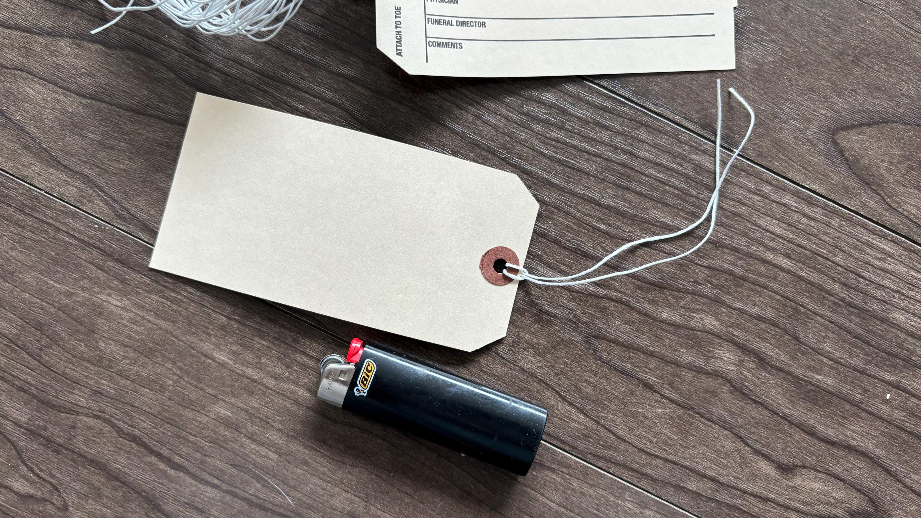 Unused Mortuary Toe Tags: Macabre Funeral Oddities, Crafts - Etsy