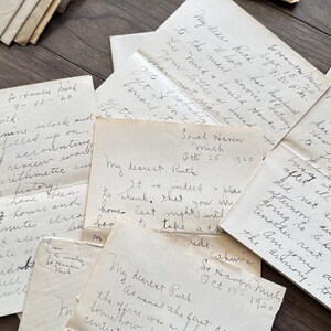 Vintage 1920’s Personal Letters. Sweethearts. Semi Lovey -handwritten ...
