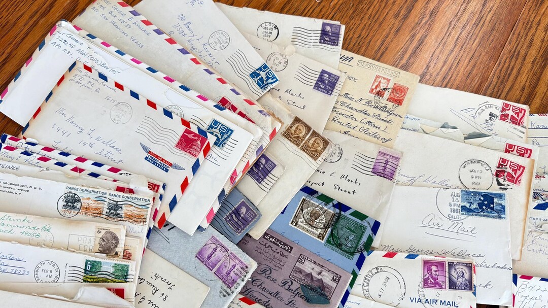 Vintage Letters- Personal Handwritten/typed Documents. Stamped ...