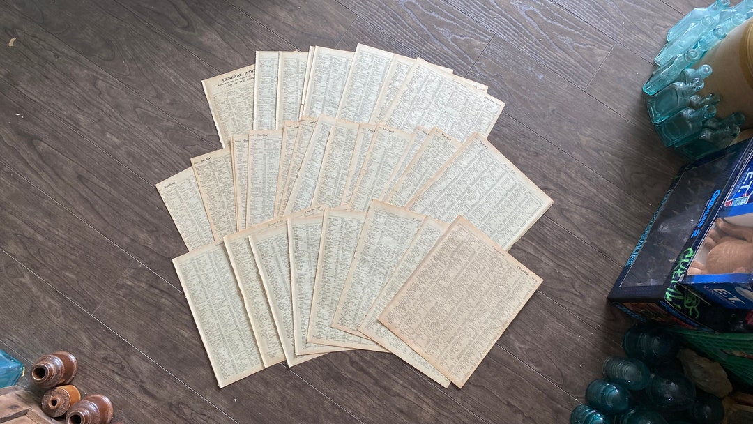 Sets of 5 Vintage Catalog Index Pages. 1900shousekeeping, Tools ...