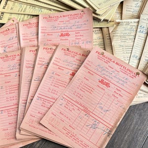 1940/50s Pepsi Cola Receipts. (4 Different) Ephemera Packs. Junk ...