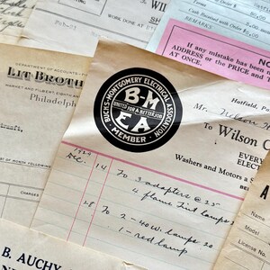 Vintage Invoices/receipts.-handwritten Letters.invoices/billheads ...