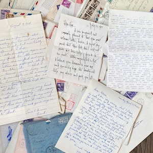 Vintage Letters Personal Handwritten/typed Documents. Stamped Envelopes ...