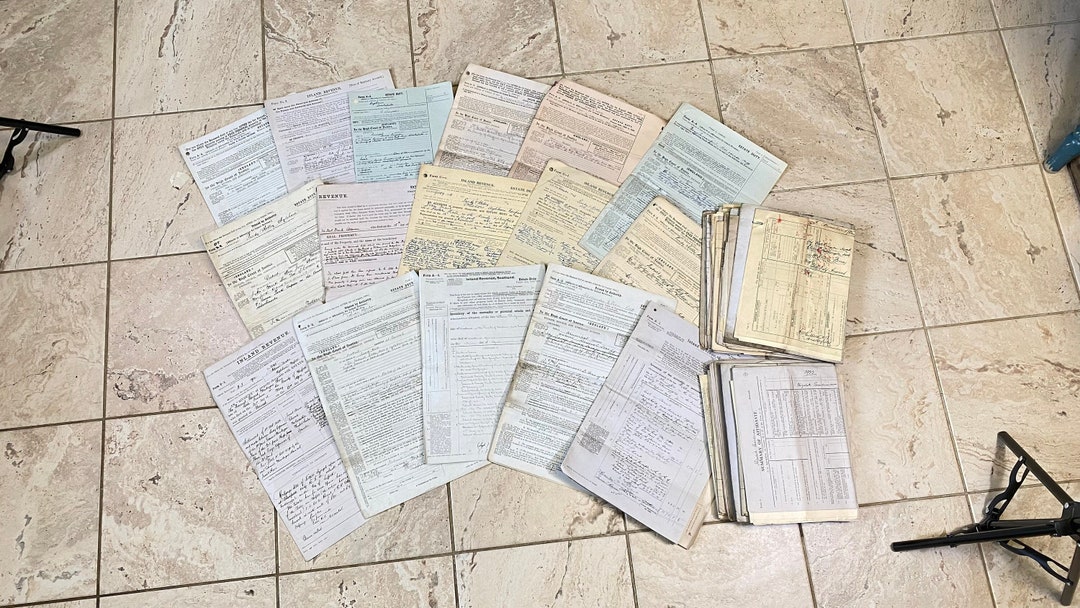 Antique Large Legal Documents. 1920s/30s- Relation to Deceased ...