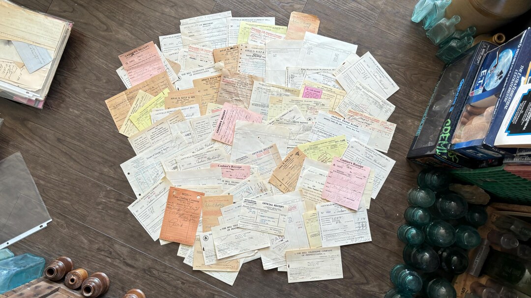 Vintage Invoices/receipts.handwritten Letters.invoices/billheads ...