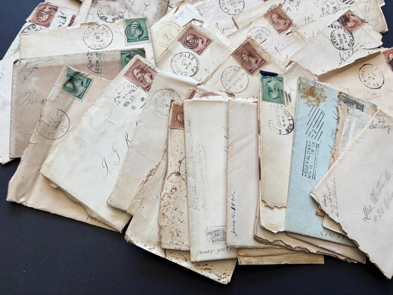 1800’s Letters- Antique Personal Handwritten Documents. Vintage ...