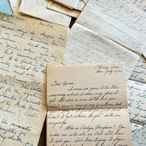 Vintage Handwritten Letters. Personal Handwritten/typed Documents ...