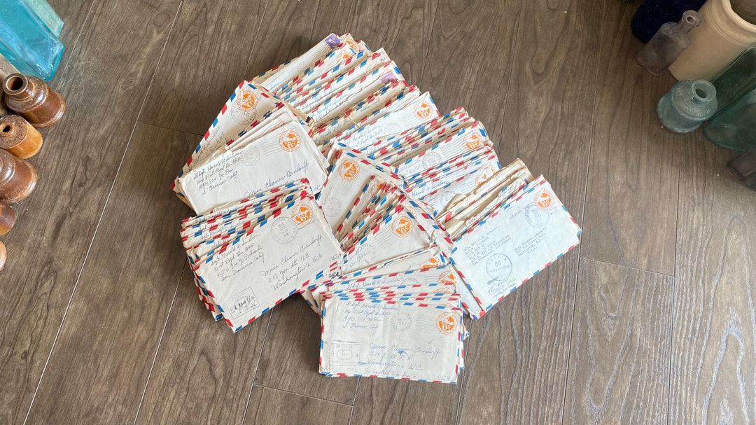 WW2 Love Letters and Handwritten Documents. Stamped Envelopes. American ...