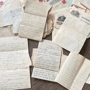 Vintage Letters Personal Handwritten/typed Documents. Stamped Envelopes ...