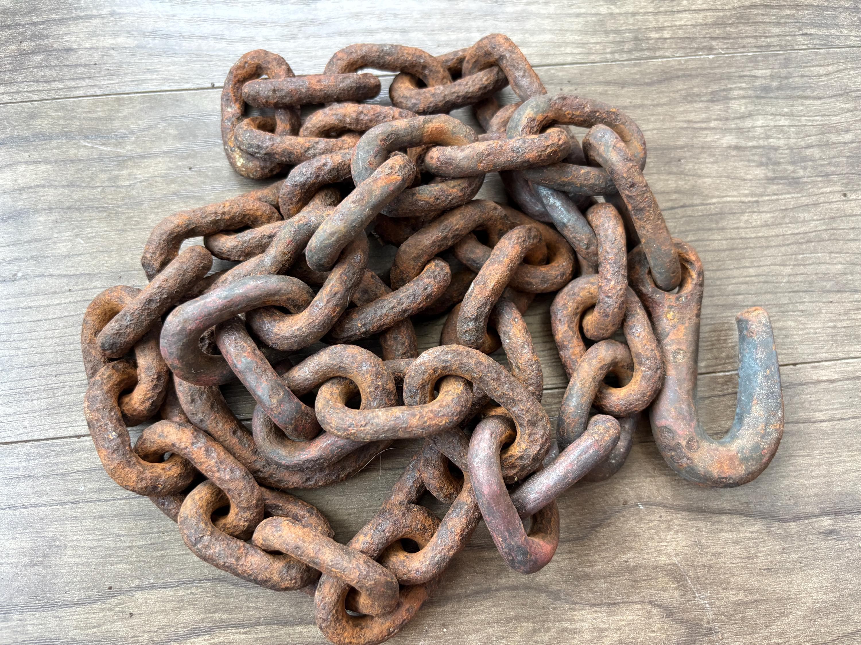 Antique Hand Forged Chain. Blacksmith Logging Camp Relics. Early 1900’s ...
