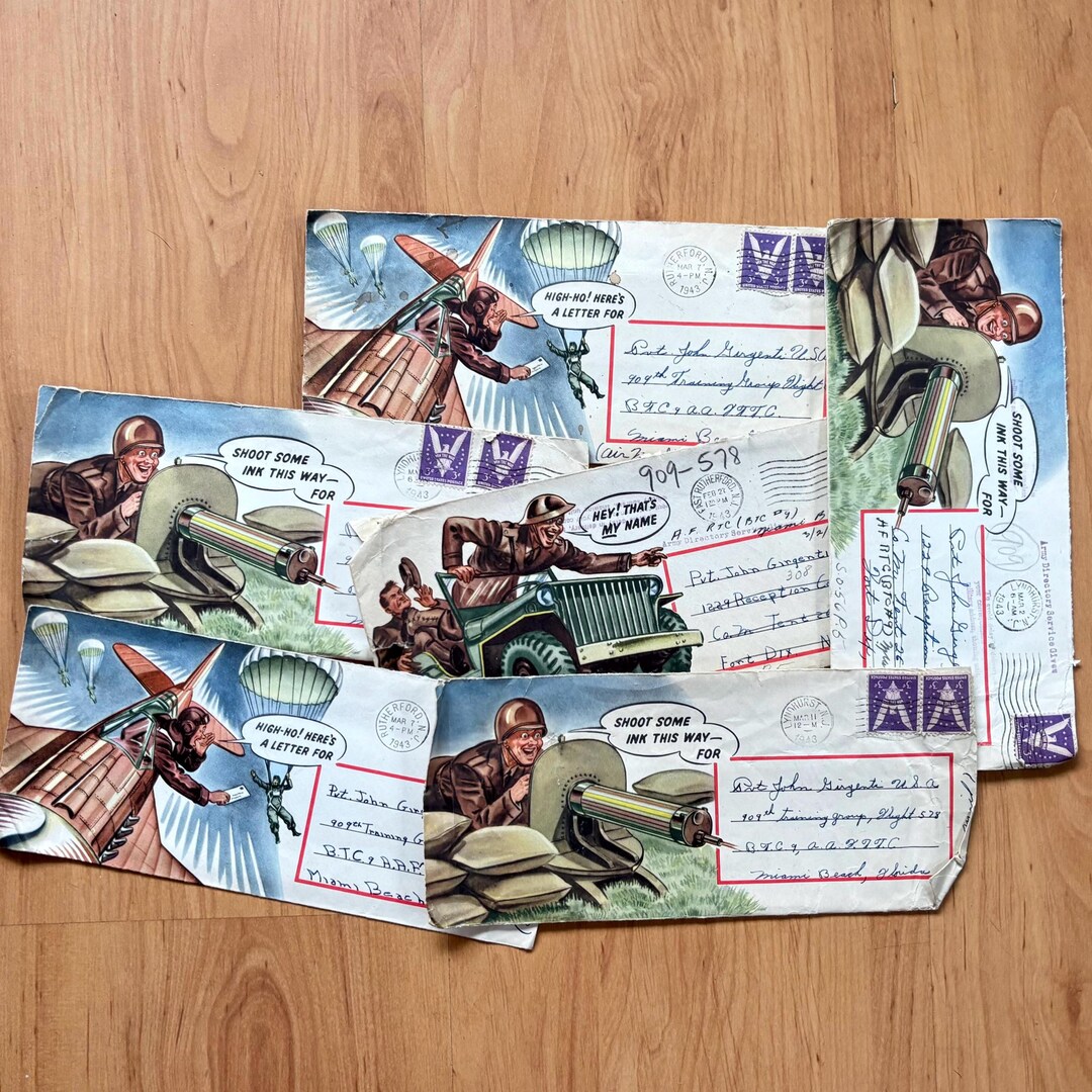 WW2 Sweetheart Letters. One Letter Antique/vintage Personal Handwritten ...