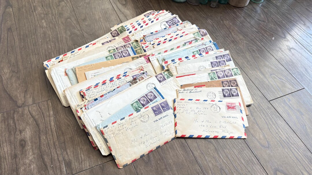1950s Letters- Antique/vintage Personal Handwritten Documents., War ...