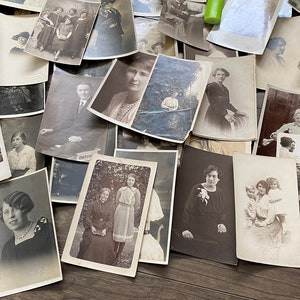 Antique Photo Post Cards 1890s-1920s. Vintage Paper - Etsy