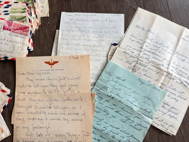 World War 2 Family Letters-1940s Antique/vintage Personal Handwritten ...