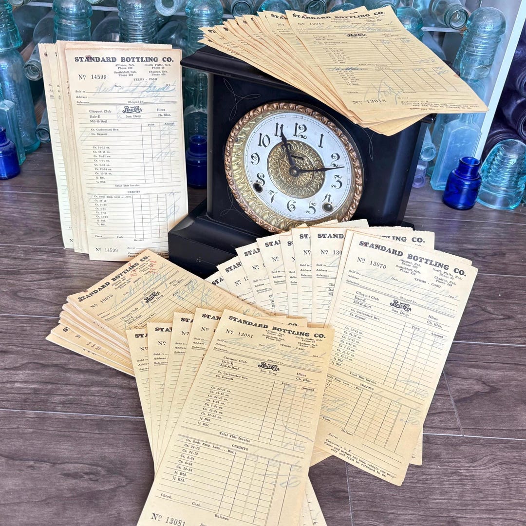 Pepsi Cola Receipts. 1940s/50s Ephemera Packs. Junk Journal ...
