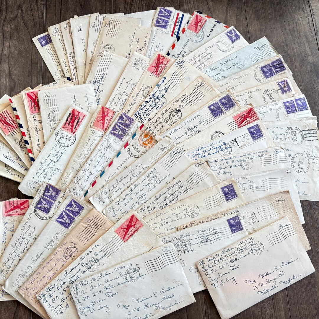 5) Handwritten Letters- WW2 Antique/vintage Handwritten Documents ...