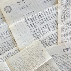Vintage Typewritten Letters. Personal Handwritten/typed Documents ...