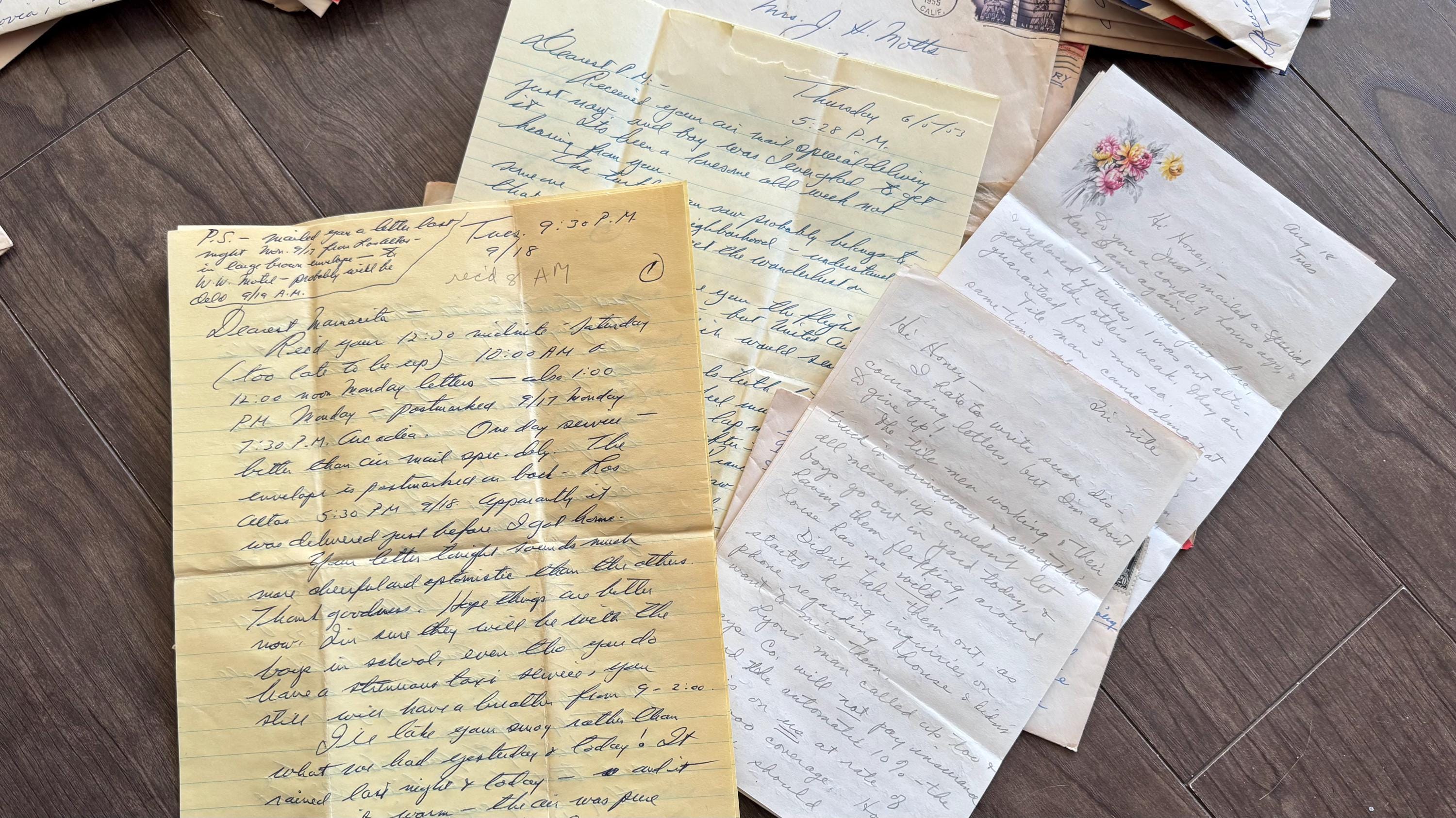 Vintage 1950s Personal Letters. Sweethearts. Lovey-handwritten/typed ...