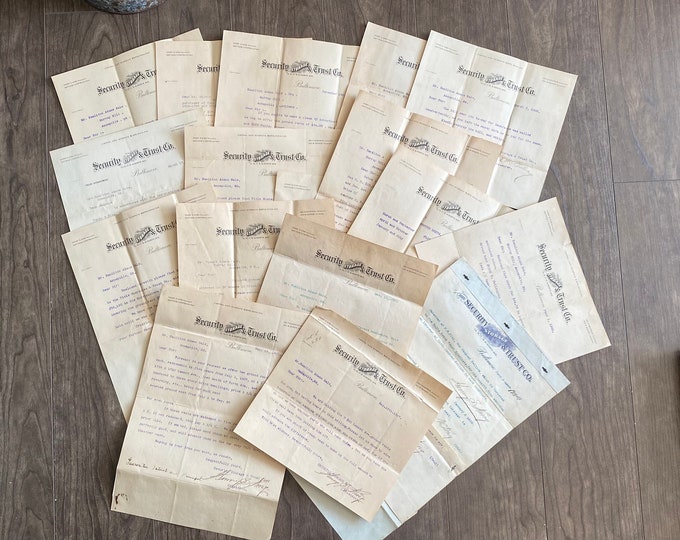 Antique Invoice/billhead Documents- (early 1900’s) Security Storage ...