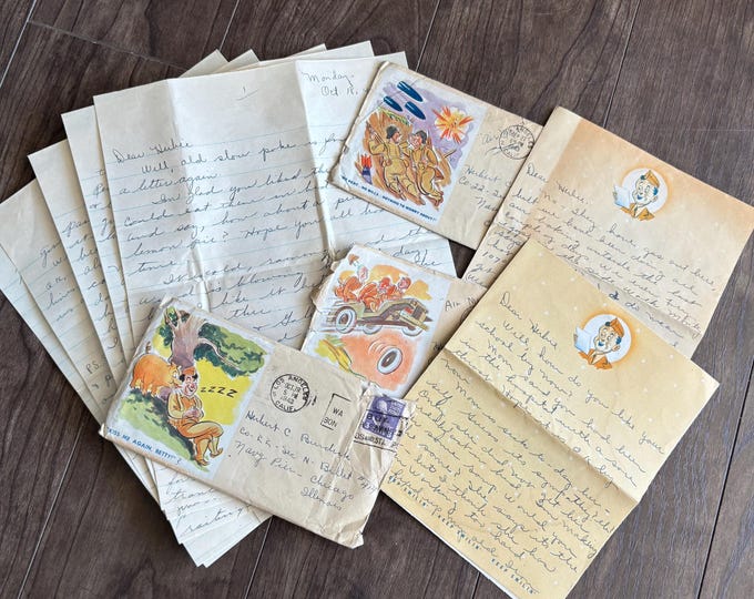 WW2 Letter Lot. Antique/vintage Personal Handwritten Documents ...